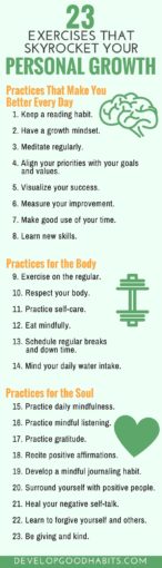 23 Exercises & Activities to Practice Daily Self-Improvement | Develop ...