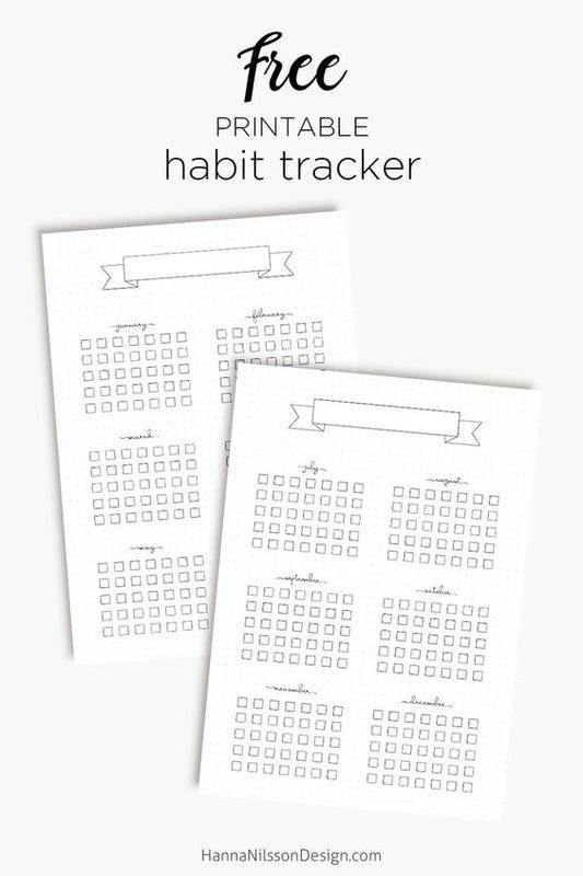 31 Printable Habit Tracker Templates [Free for 2022]