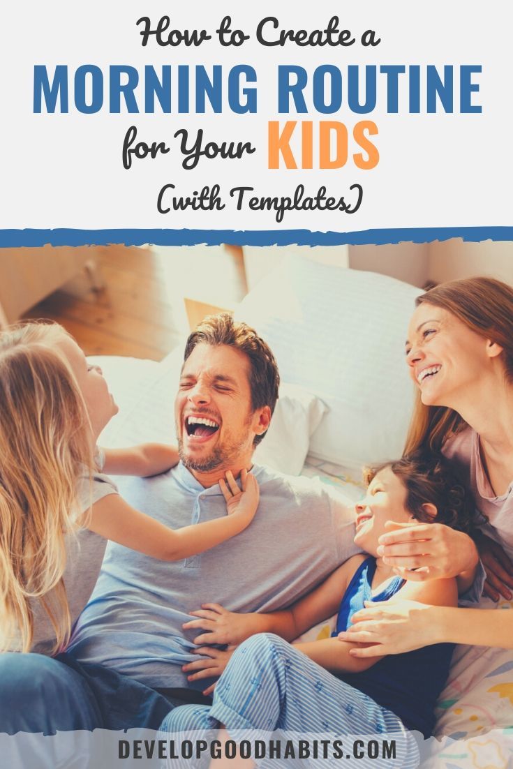 Morning routine kid Develop Good Habits Morning routine kid Develop Good Habits