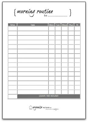 15 Morning Routine Charts to Print and Track Your Habits
