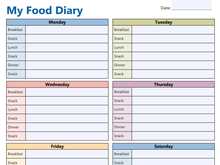37 Food Journal & Diary Templates to Track Your Meals