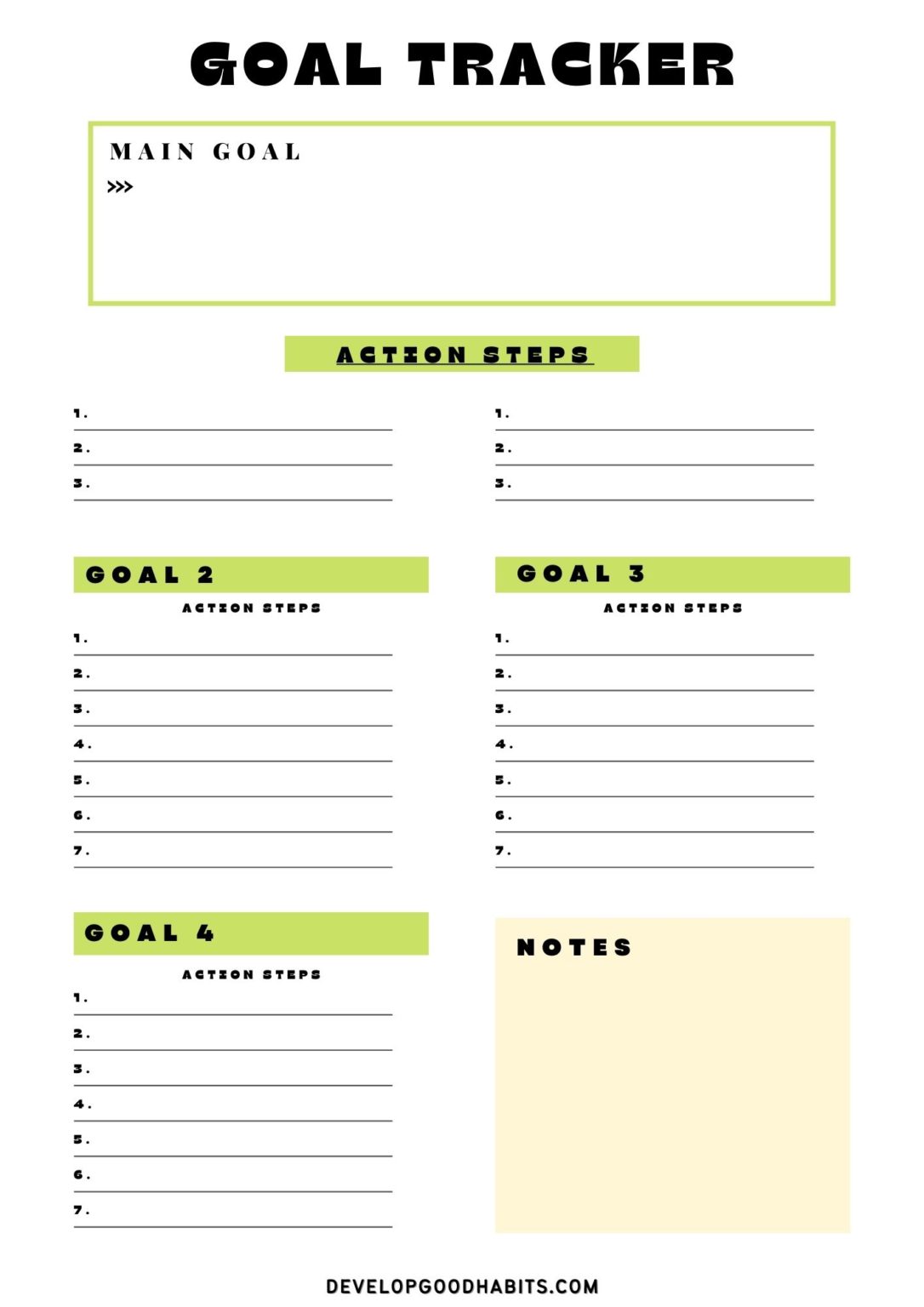 20 Goal Setting & Tracking Printables for 2024 – Self Help Resources 20 Goal Setting & Tracking Printables for 2024 – Self Help Resources