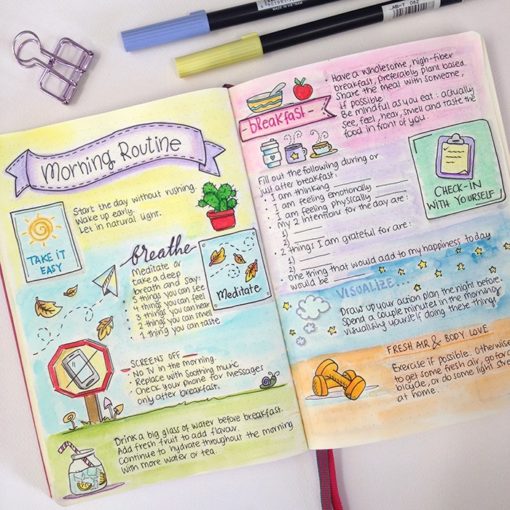 25 Morning Routine Bullet Journal Ideas & Examples to Start Your Day