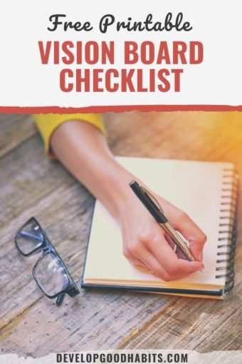 Free Printable Vision Board Checklist