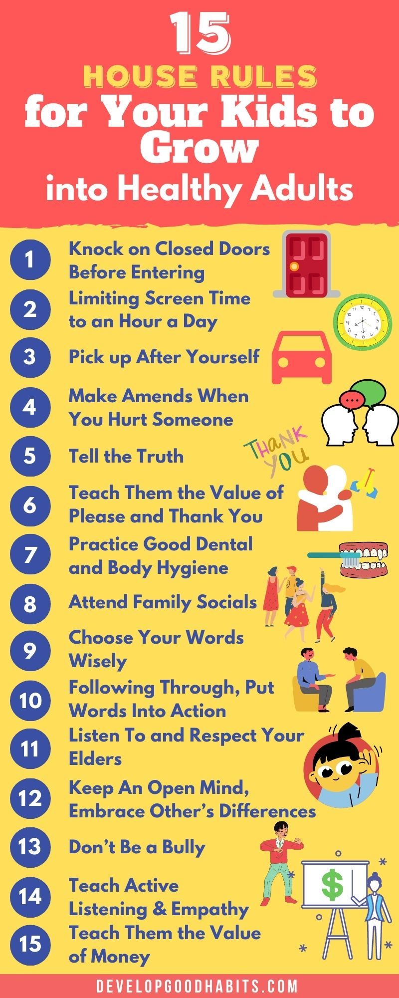 15 House Rules For Your Kids To Grow Into Healthy Adults