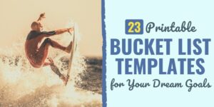 23 Printable Bucket List Templates for Your Dream Goals