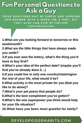 325 Personal Questions to Ask a Guy to Start a Deep Conversation ...