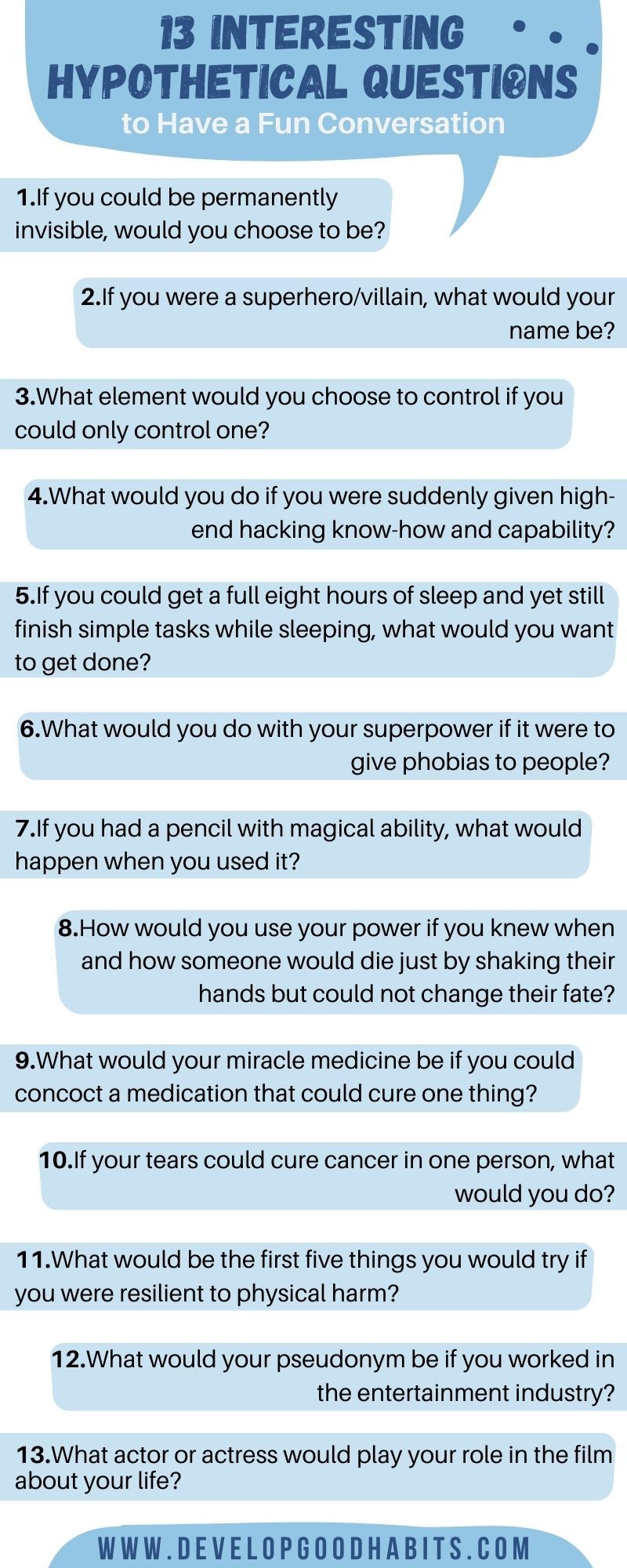 135 Hypothetical Questions To Have A Fun Conversation