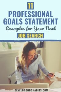 11 Professional Goals Statement Examples for Your Next Job Search ...