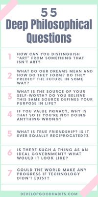 235 Deep Philosophical Questions for A Thought-Provoking Conversation ...
