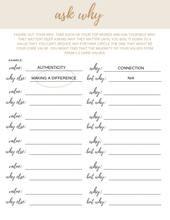 13 Worksheets for Identifying Your Core Values