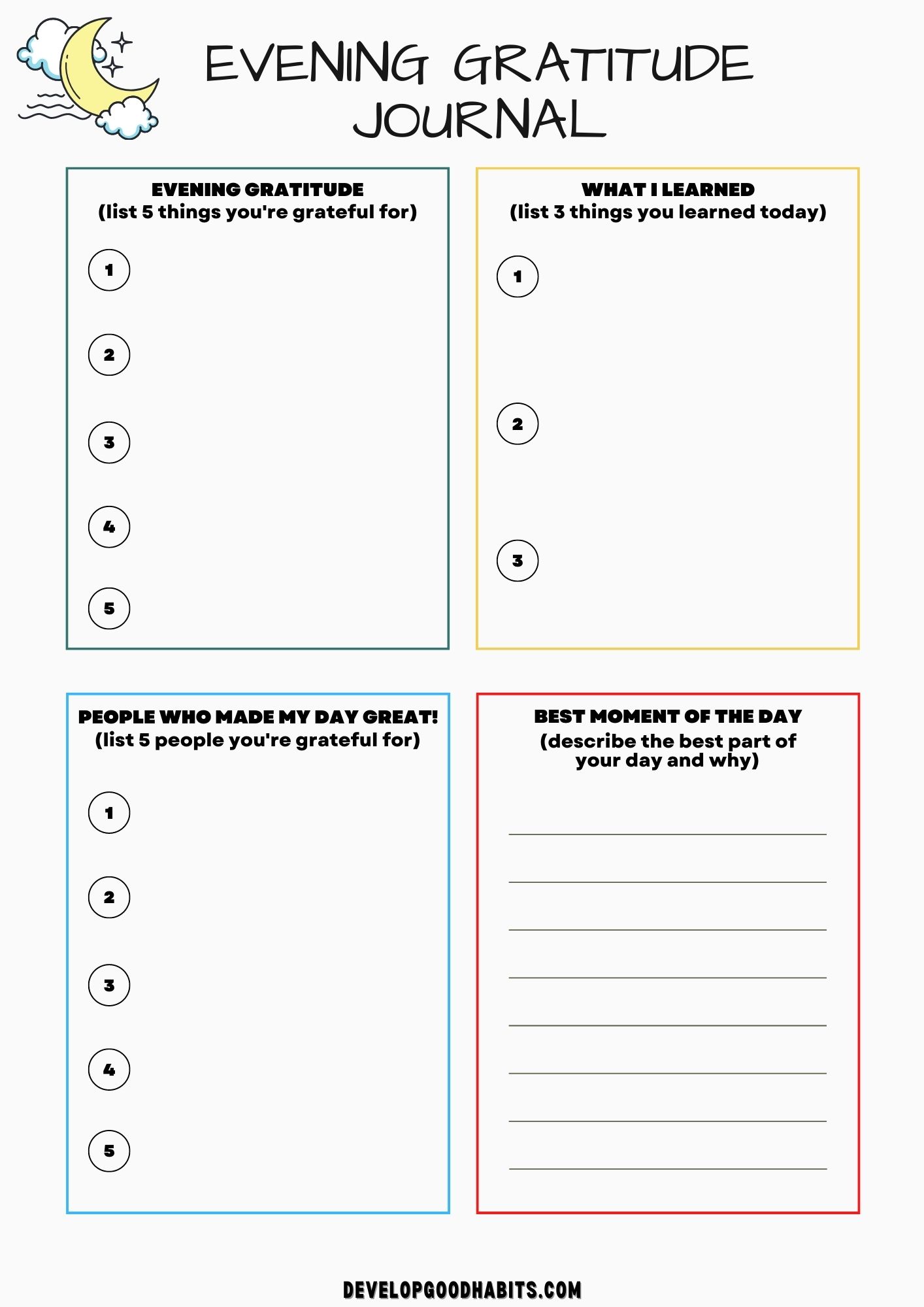 24 Mindfulness Worksheets and Templates to Live in the Present Moment ...