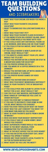 45 Team-Building Questions to Use as Fun Icebreakers at Work