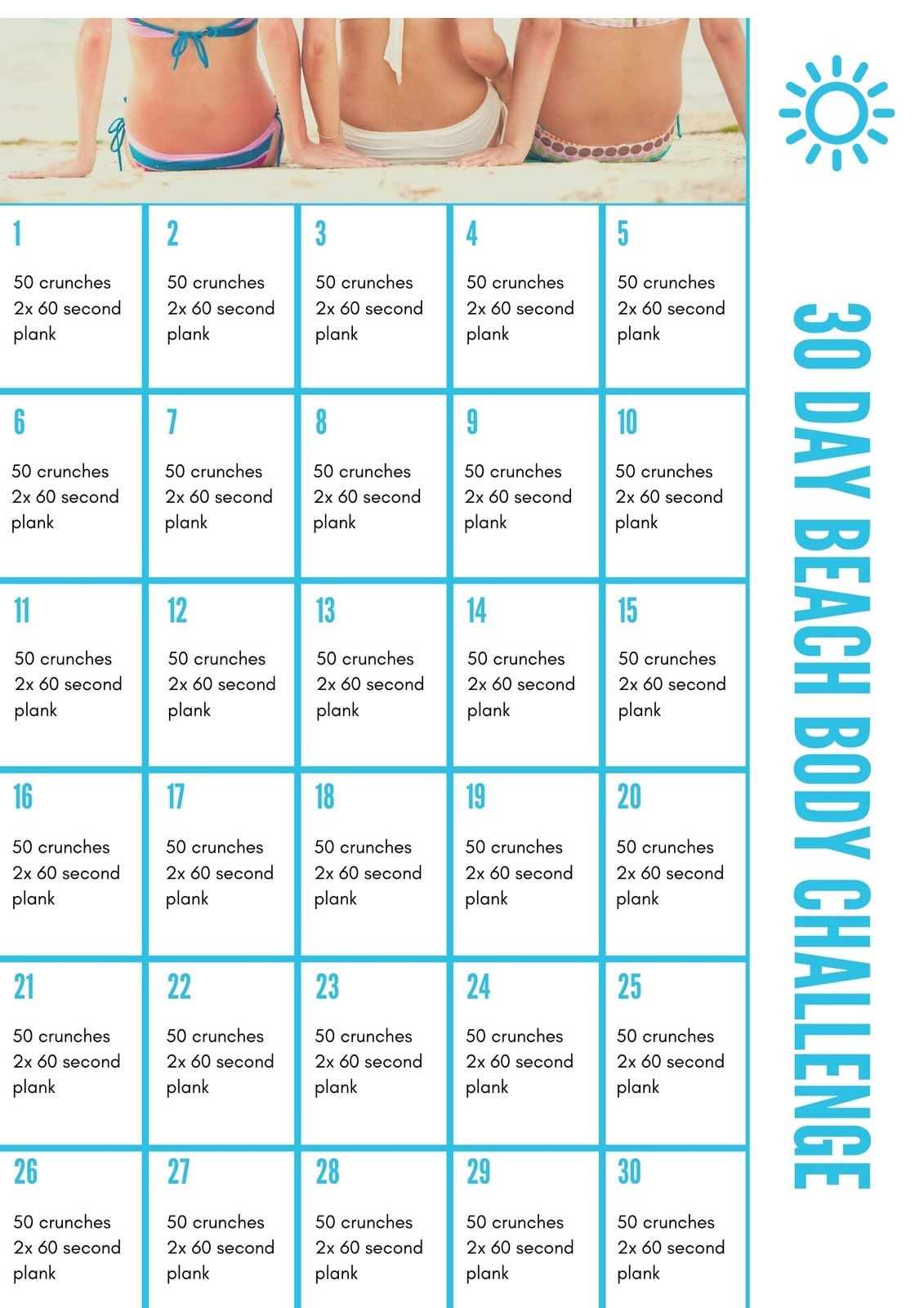 19 Free Workout Calendar Templates to Plan Your Exercise Habit ...
