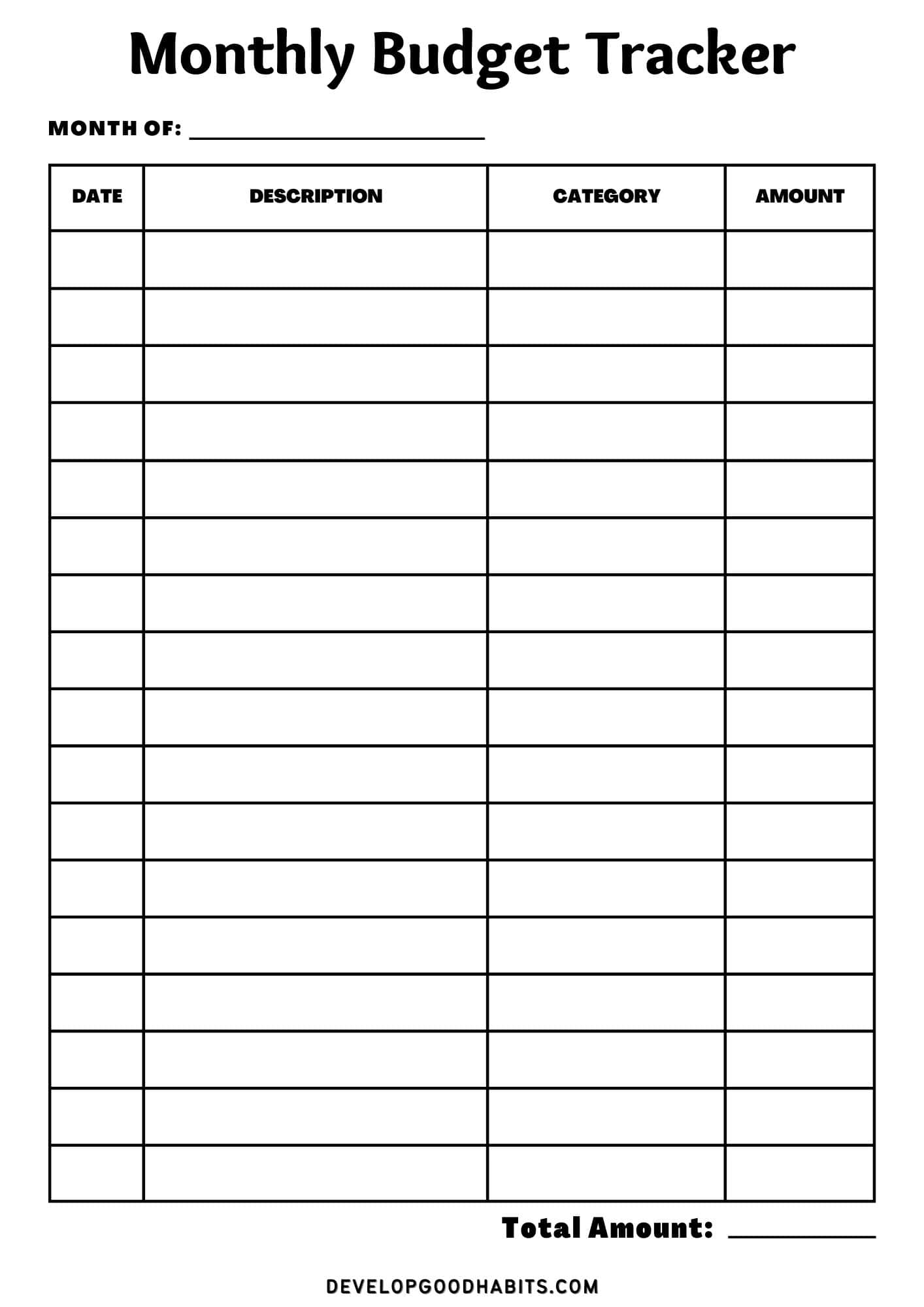 23 Budget Printables to Track Your Family's Expenses