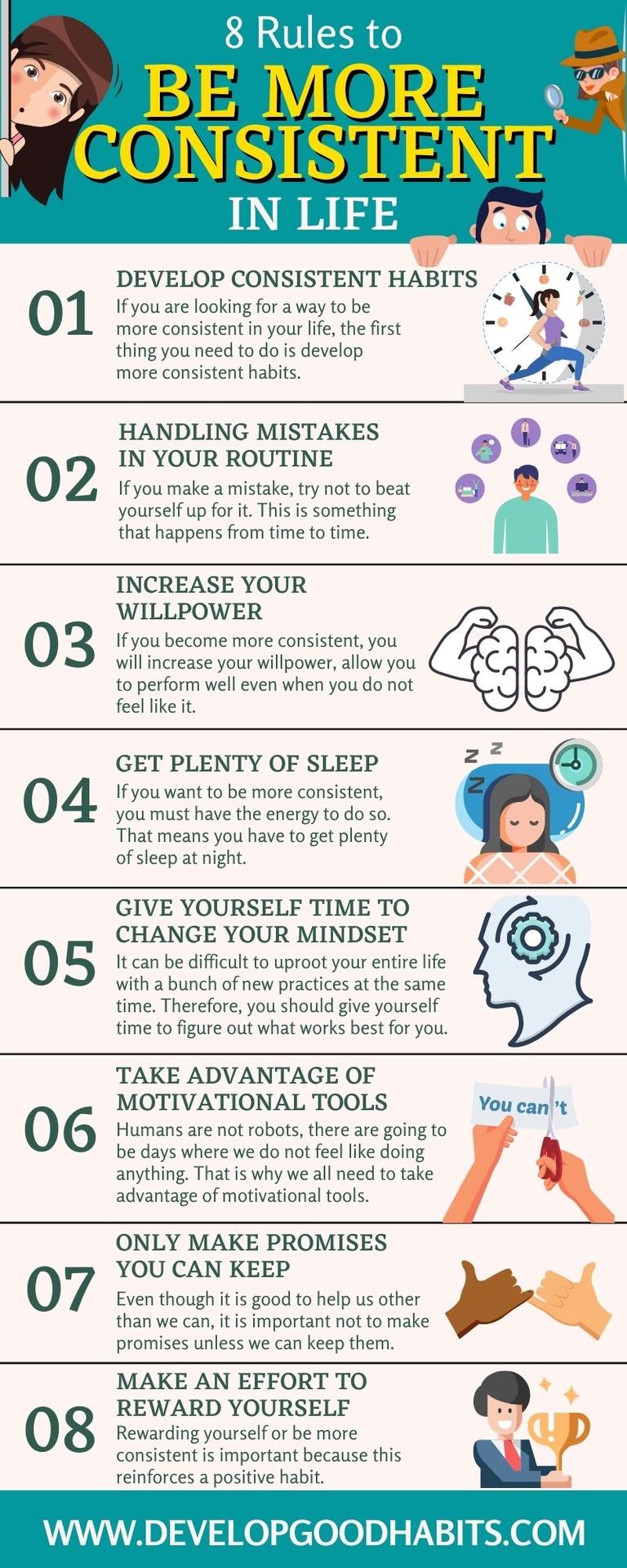 8 Rules to Be More Consistent in Life
