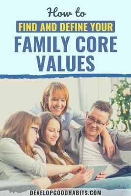 How to Find and Define Your Family Core Values | Develop Good Habits