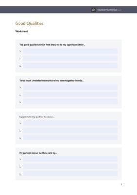 13 Printable Worksheets for All Types of Relationships | Develop Good ...
