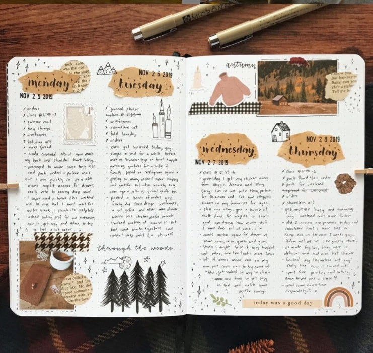 27 November Bullet Journal Ideas and Templates