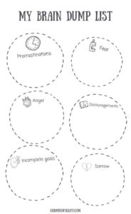7 Printable Brain Dump Worksheets for Your Best Ideas