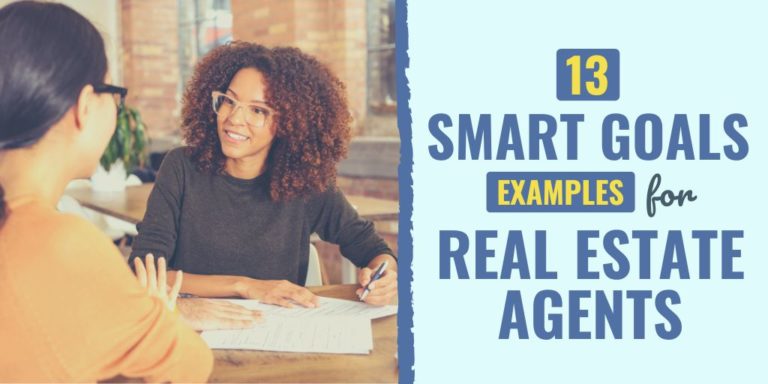 13 SMART Goals Examples for Real Estate Agents | Develop Good Habits