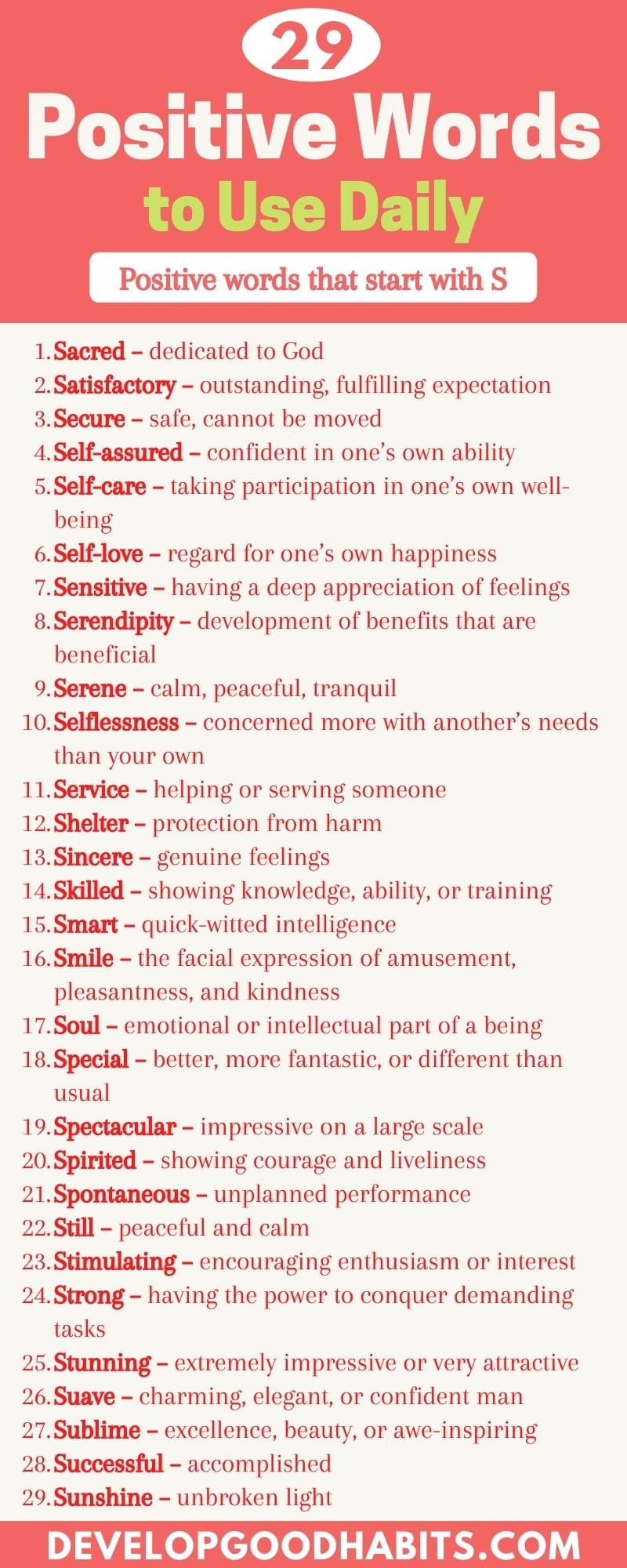 365 Positive Words to Use Daily [A to Z for 2024] | Develop Good Habits