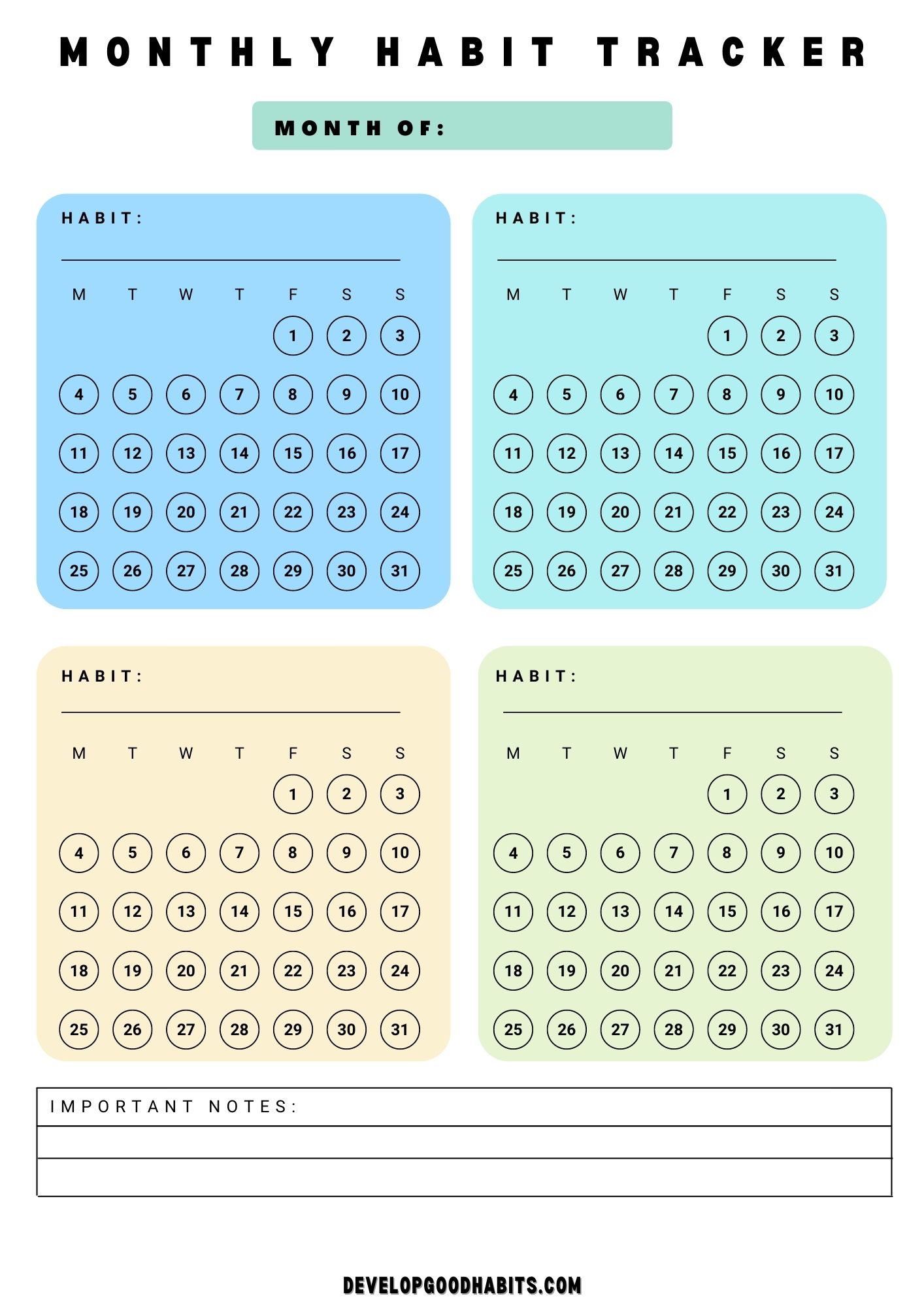 49 Bullet Journal Habit Tracker Ideas & Examples | Develop Good Habits
