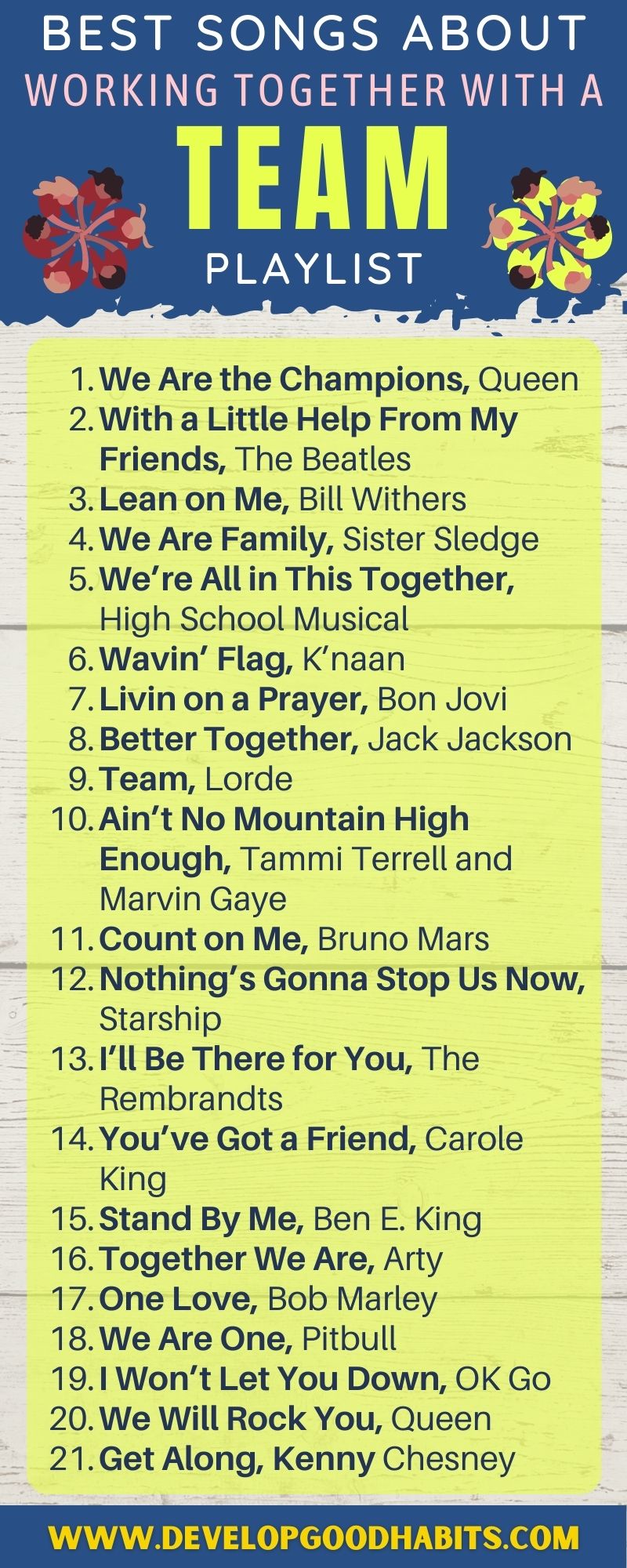21 Best Songs About Working Together with a Team