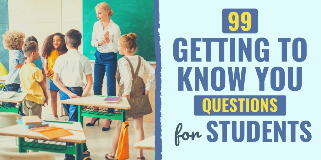 99 Getting To Know You Questions For Students 99 Getting To Know You Questions For Students