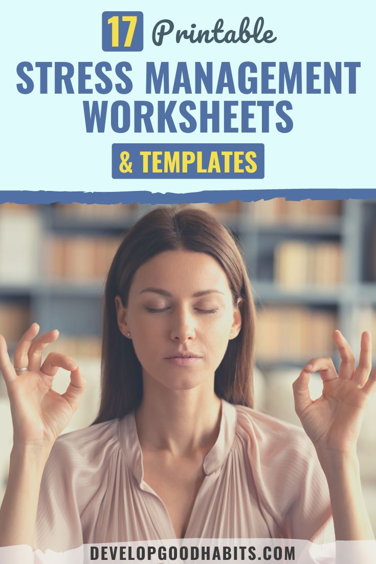 17 Printable Stress Management Worksheets & Templates | Develop Good Habits