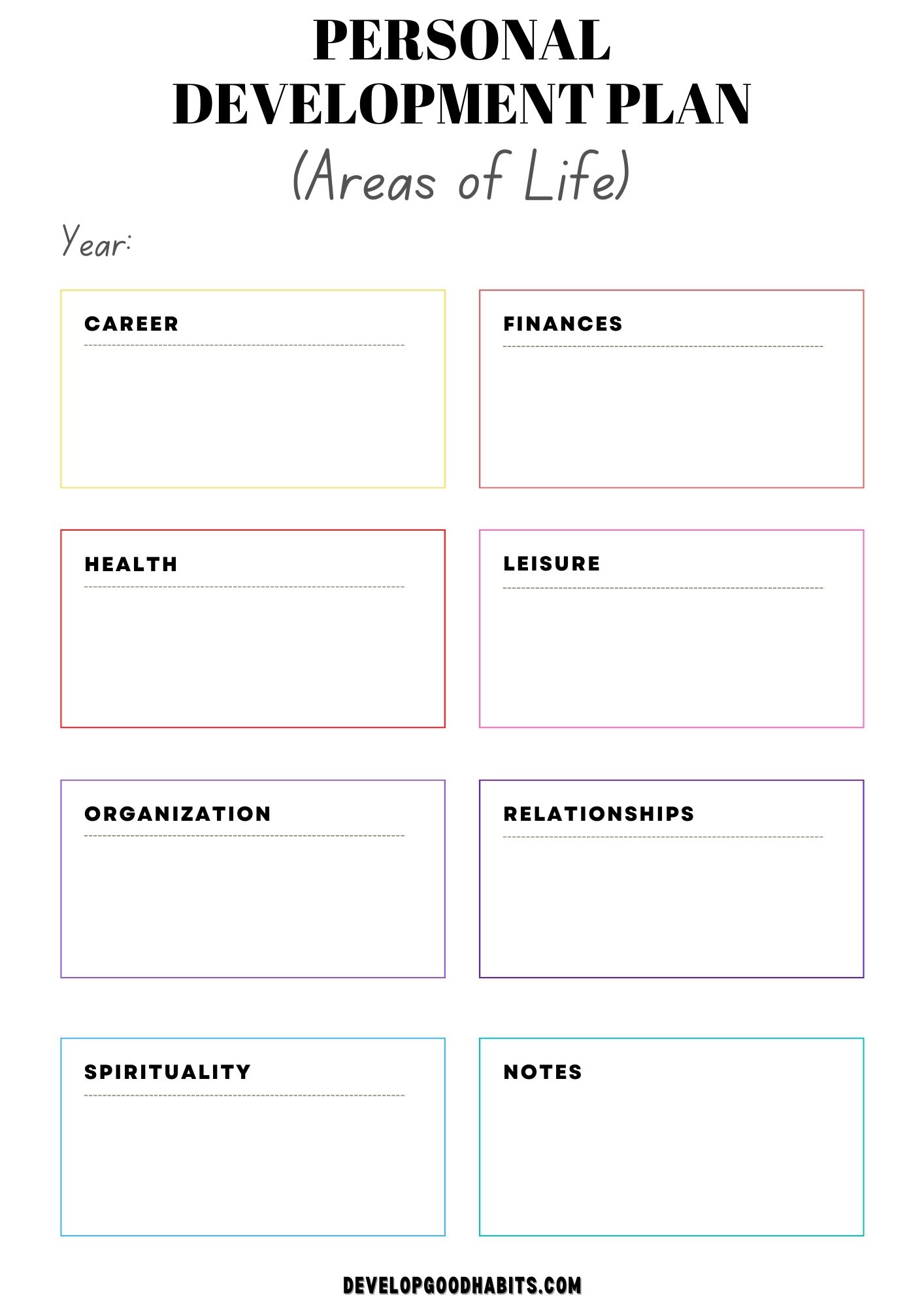 12 Personal Development Plan Templates & Printables for 2024 | Develop ...