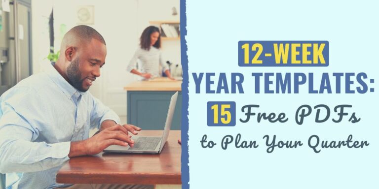 12-Week Year Templates: 15 Free PDFs to Plan Your Quarter | Develop ...