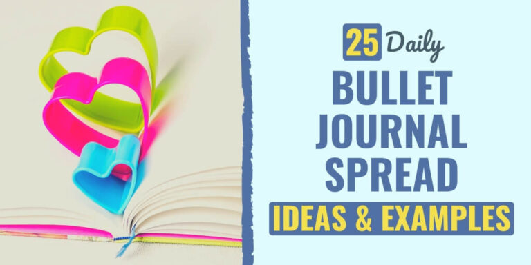 25 Daily Bullet Journal Spread Ideas & Examples | Develop Good Habits