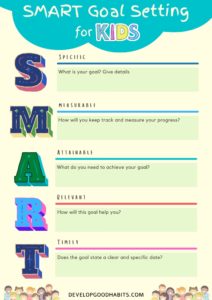 7 Printable Goal Setting Worksheets for Kids in 2024 | Develop Good Habits
