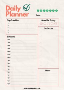 11 Free Printable Daily Planner Templates for 2023 - ReportWire
