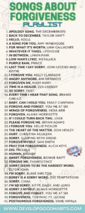 41 Songs About Forgiveness and Saying You’re Sorry | Develop Good Habits