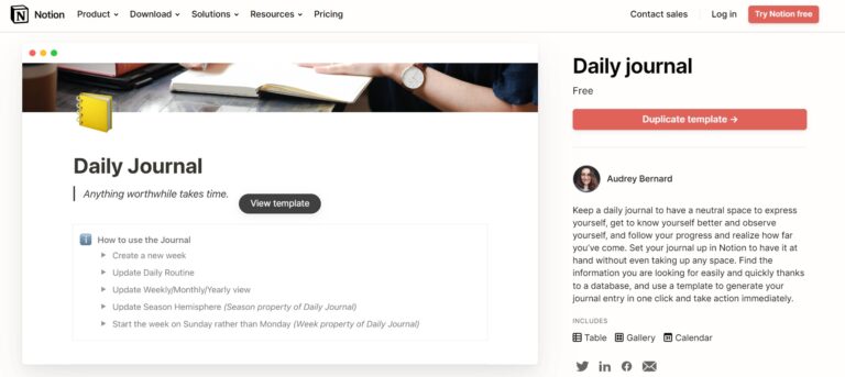 15 Notion Journal Templates to Master Your Thoughts | Develop Good Habits