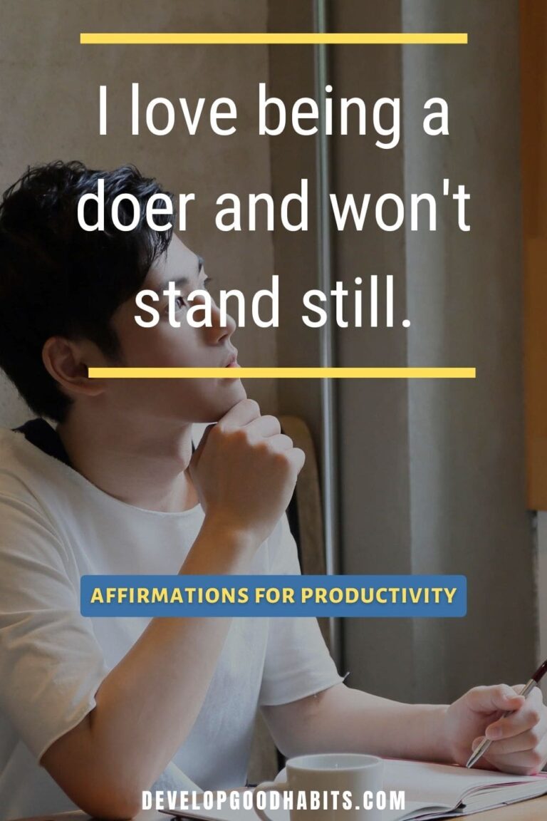 65 Productivity Affirmations to Master Your Workload | Develop Good Habits