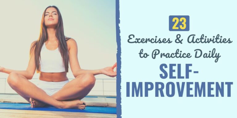 23 Exercises & Activities to Practice Daily Self-Improvement | Develop ...