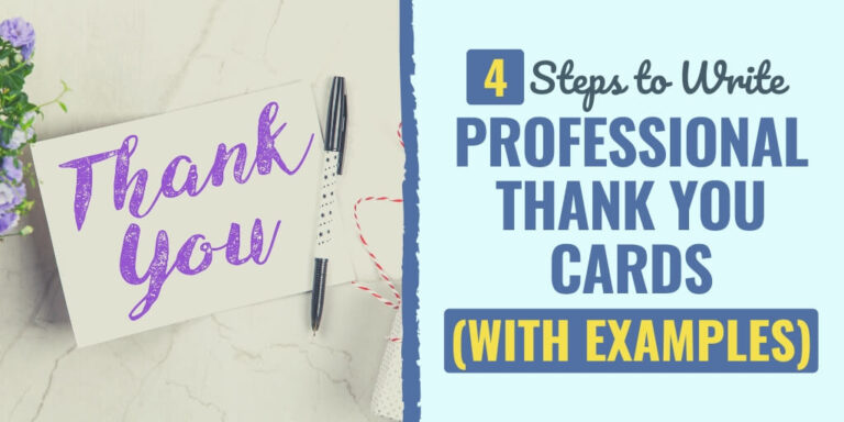 4 Steps to Write Professional Thank You Cards (With Examples) | Develop ...