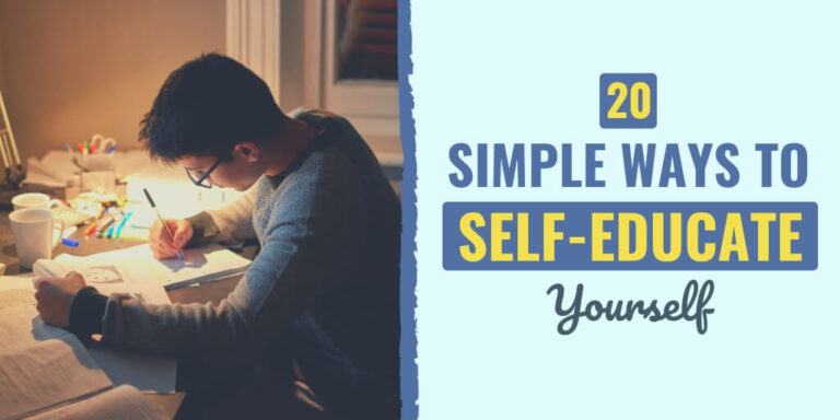 20 Simple Ways to Self-Educate | Develop Good Habits