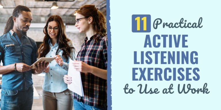 11 Practical Active Listening Exercises to Use at Work