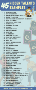 45 Hidden Talents Examples: Find Your Passion and Stand Out